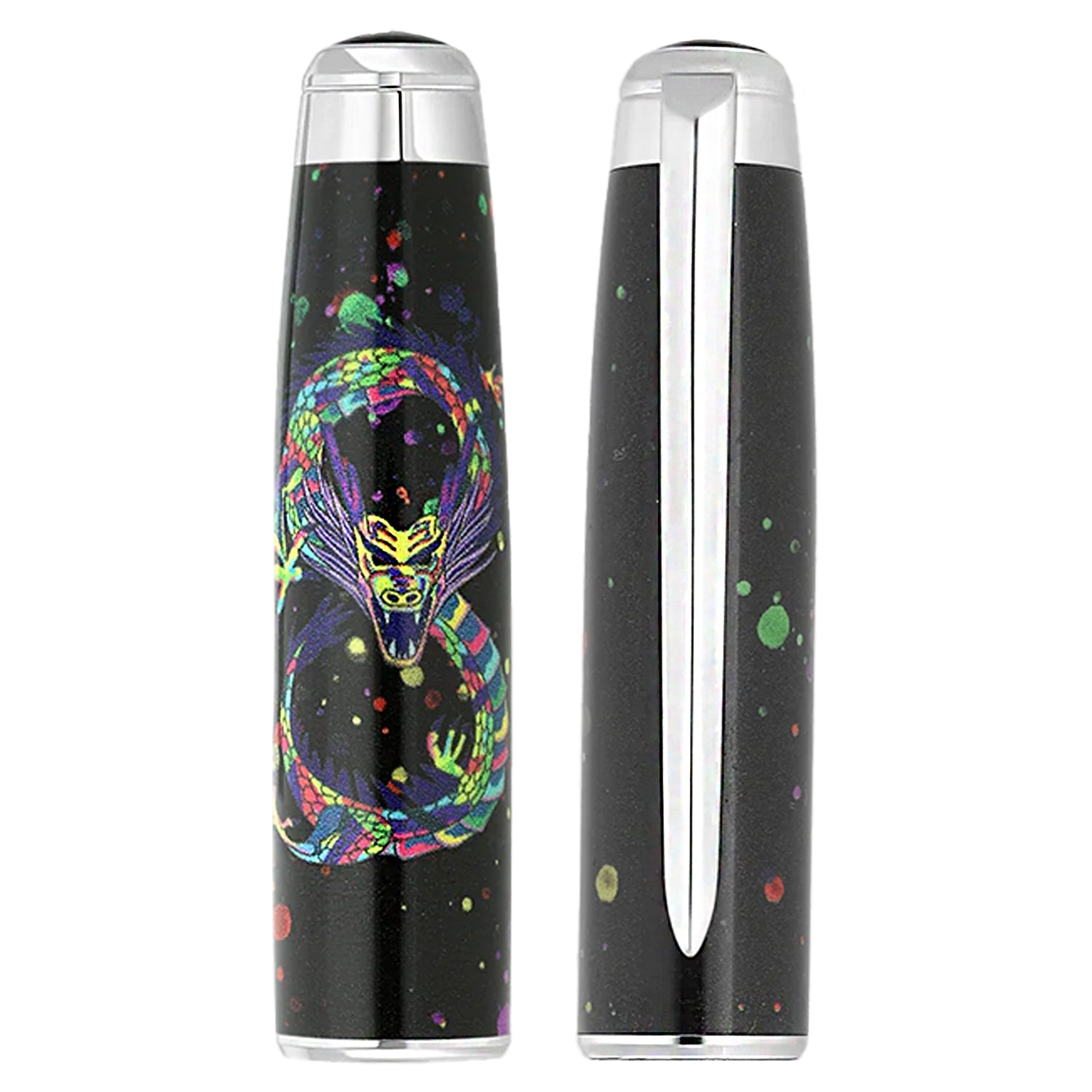 S.T. Dupont Line D Eternity Black Dragon Fountain/Rollerball Pen ...