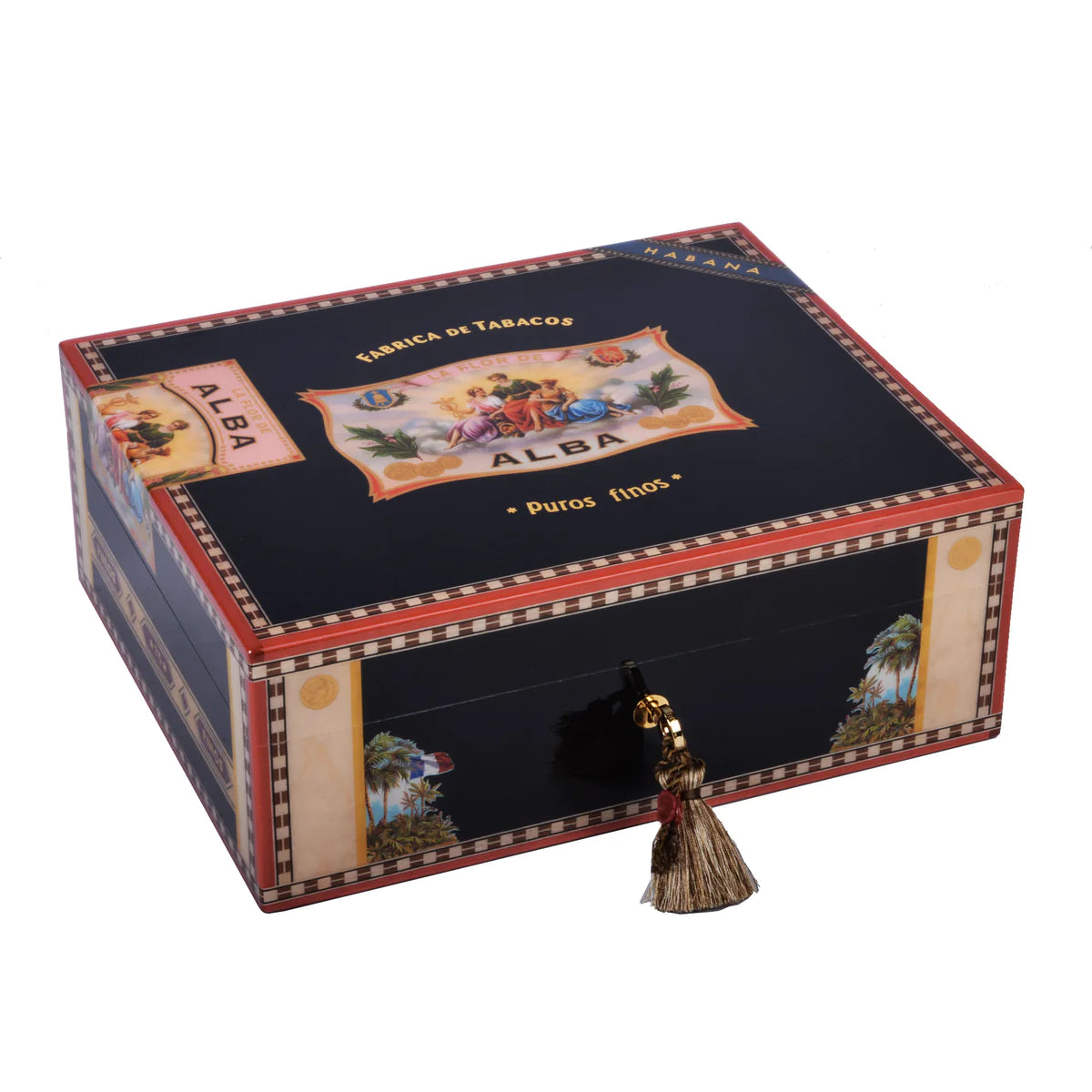 Elie Bleu Black Sycamore Alba Humidor (75 Cigars) | KirbyAllison.com
