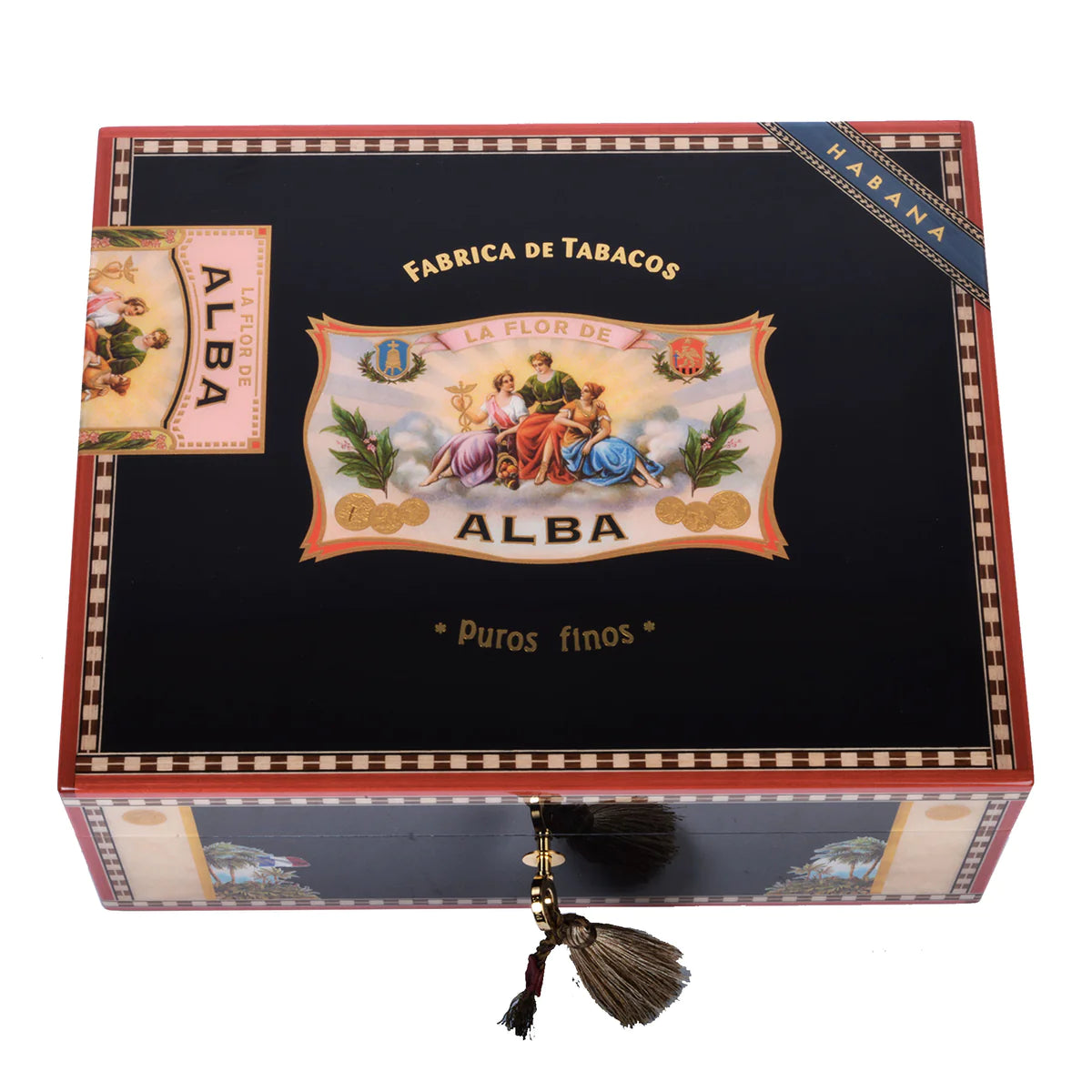 Elie Bleu Black Sycamore Alba Humidor (75 Cigars) | KirbyAllison.com