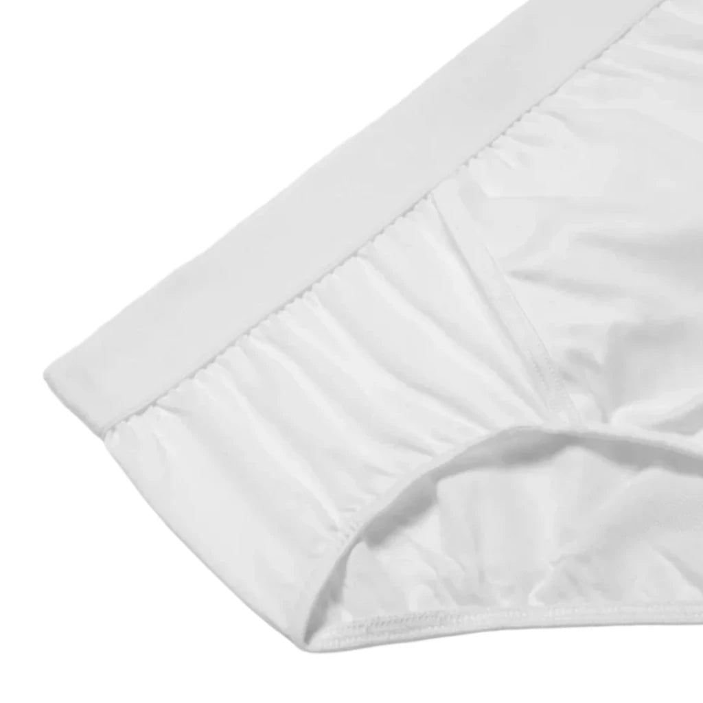 Bresciani 100% Cotton Knitted Briefs White | KirbyAllison.com