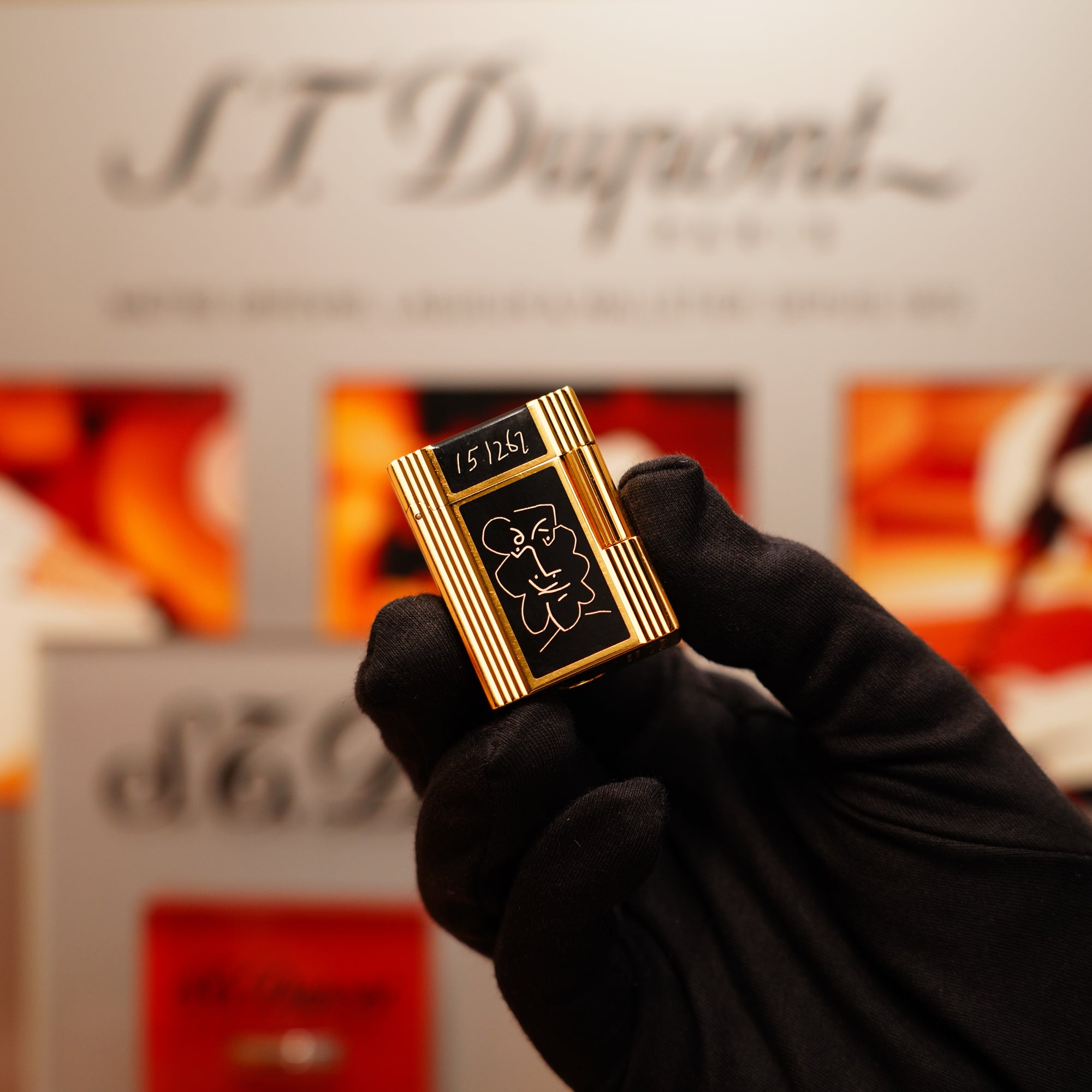 Vintage 1990 Important St Dupont 24k Gold finish Pablo Picasso Limited ...