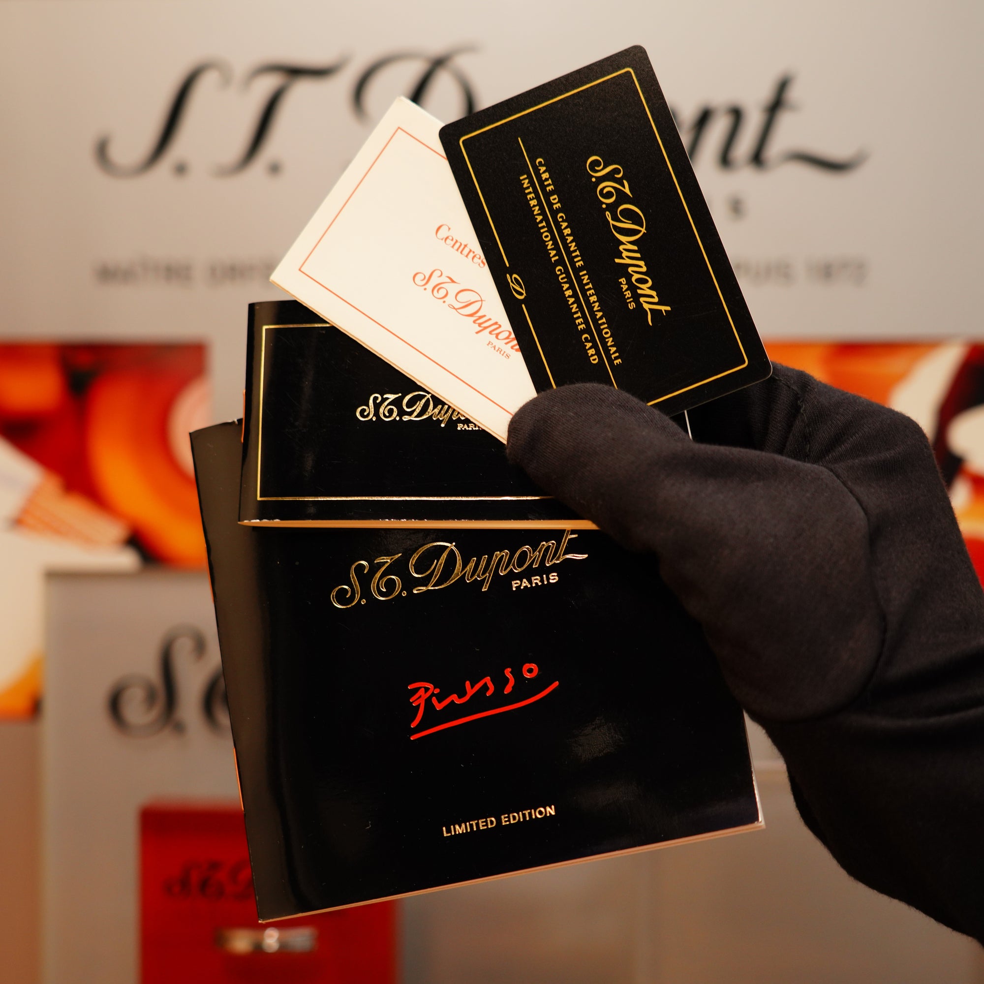 Vintage 1990 Important St Dupont 24k Gold finish Pablo Picasso Limited ...