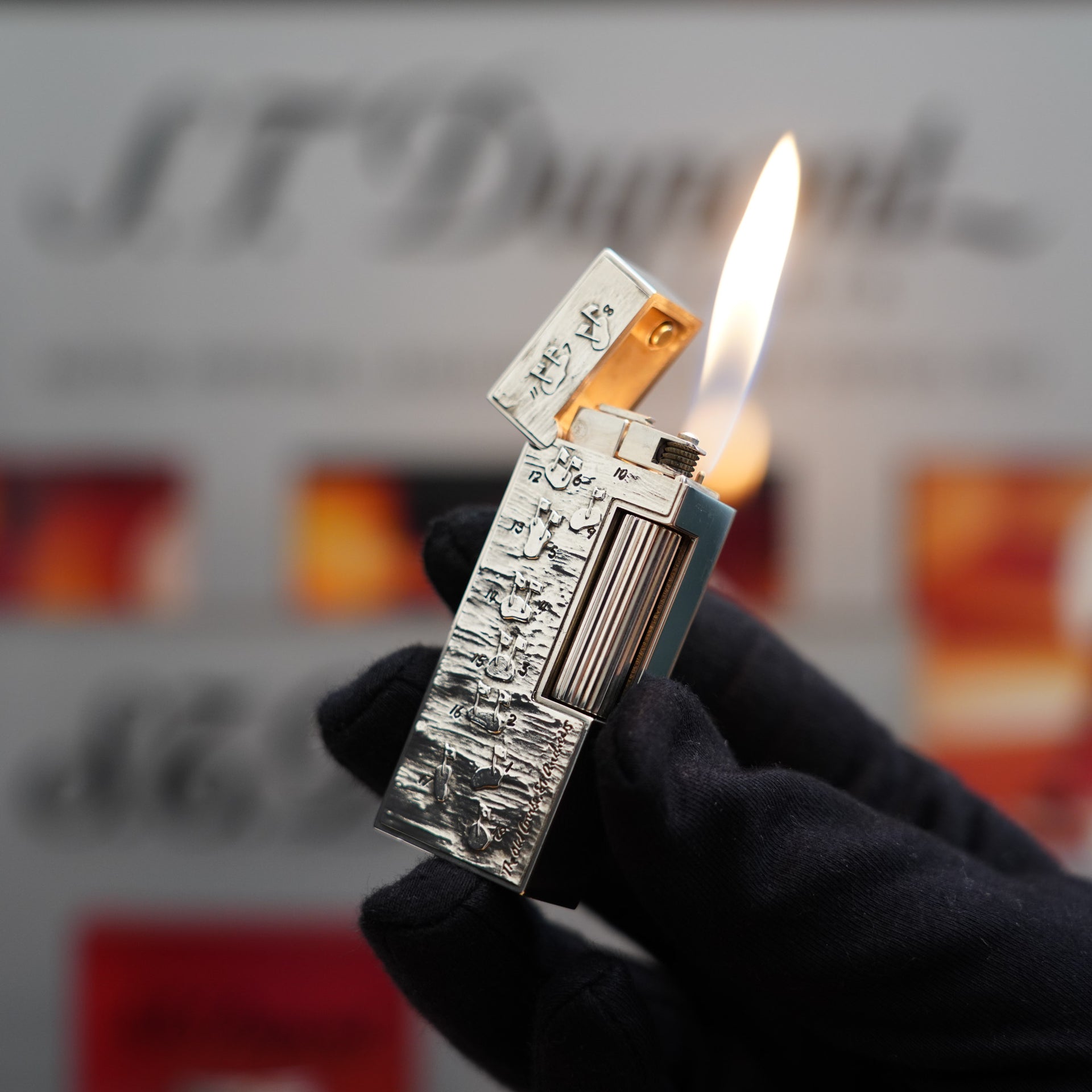 Vintage 1990 Limited Dunhill Rollagas Solid 925 Silver Factory Great G ...