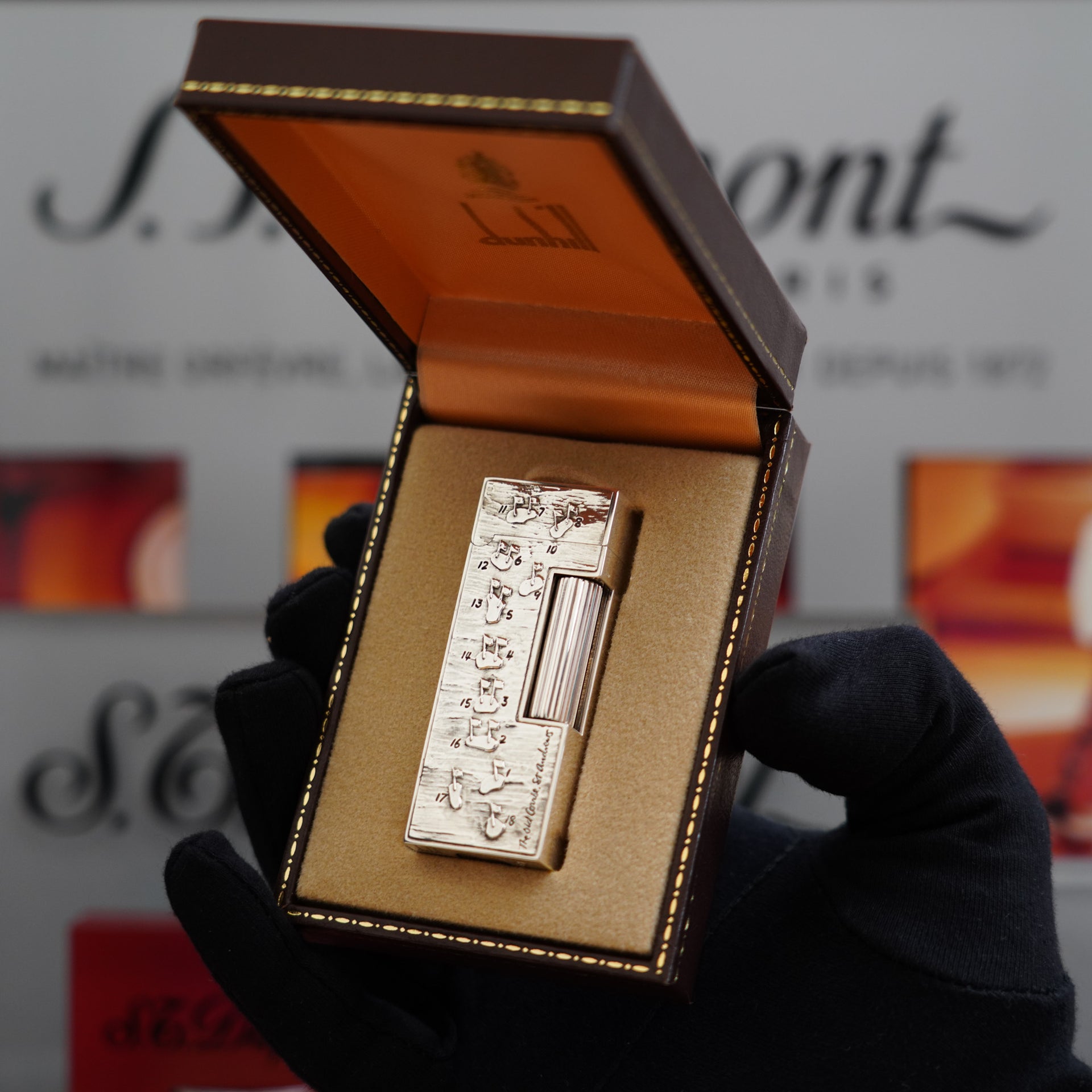 Vintage 1990 Limited Dunhill Rollagas Solid 925 Silver Factory Great G ...