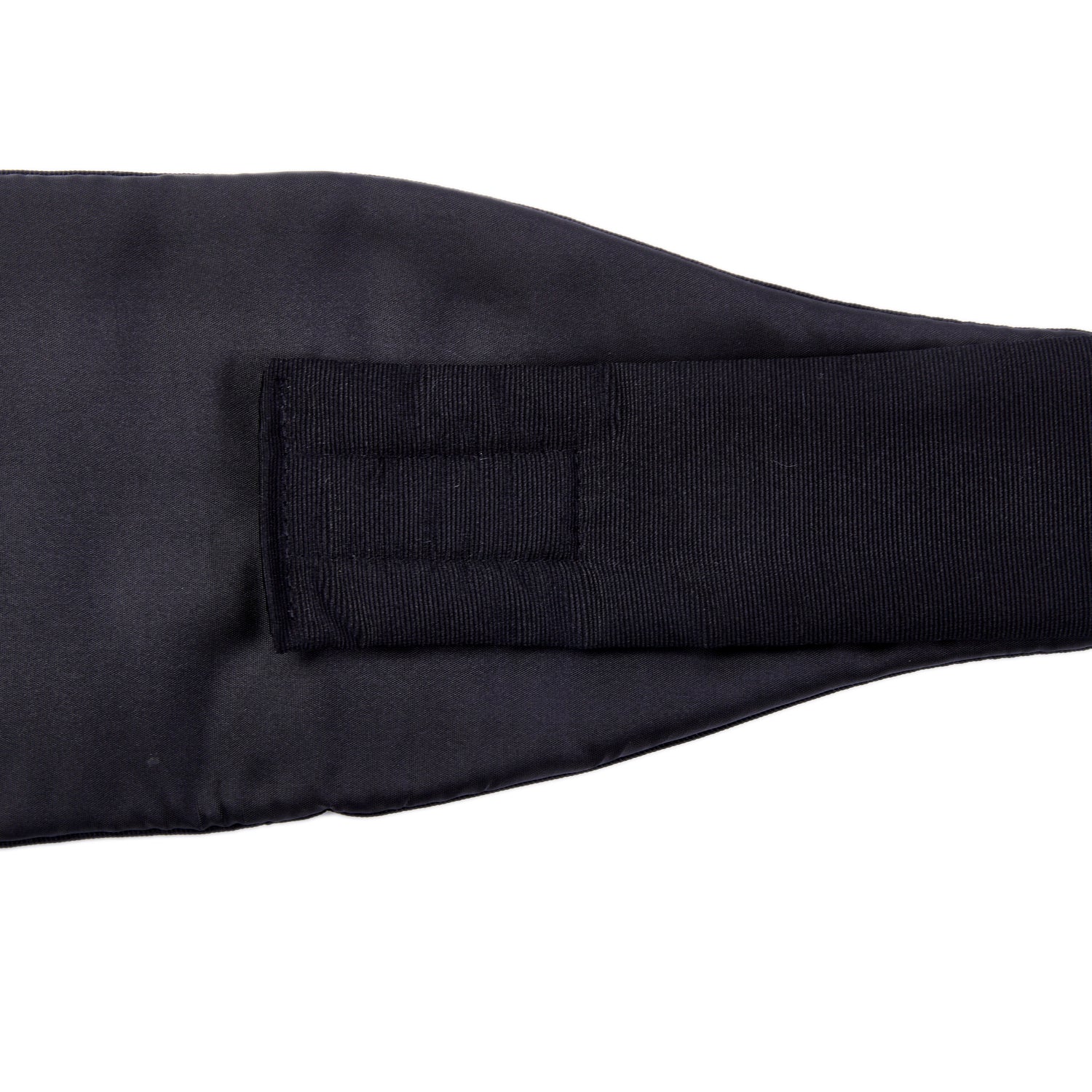 Sovereign Grade Black Corded Silk Cummerbund | KirbyAllison.com