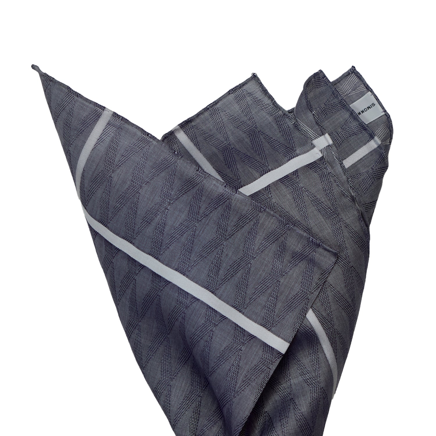 Simonnot Godard Midnight Navy Cotton Handkerchief | KirbyAllison.com