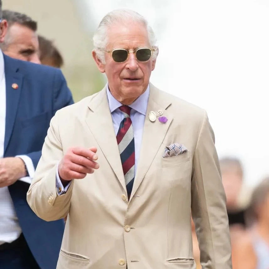 Sovereign Grade White/Sky Blue Quadrant Pocket Square | KirbyAllison.com