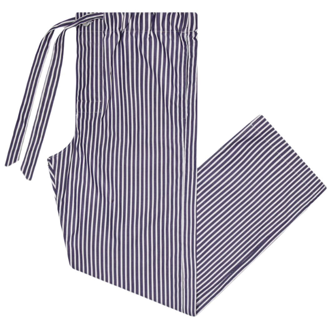 Budd x Kirby Allison Budd Stripe 100% Cotton Pajamas, Navy ...