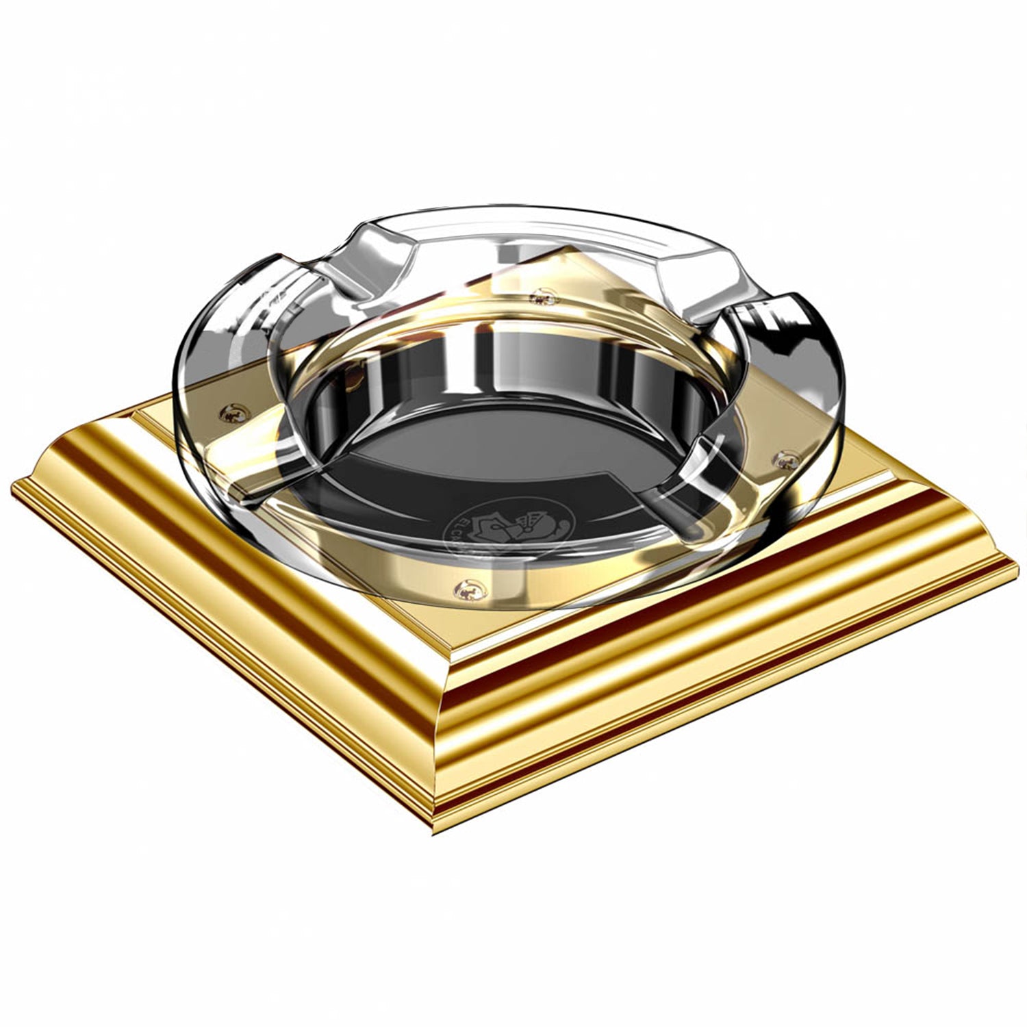 El Casco 23kt Gold Executive Cigar Ashtray | KirbyAllison.com