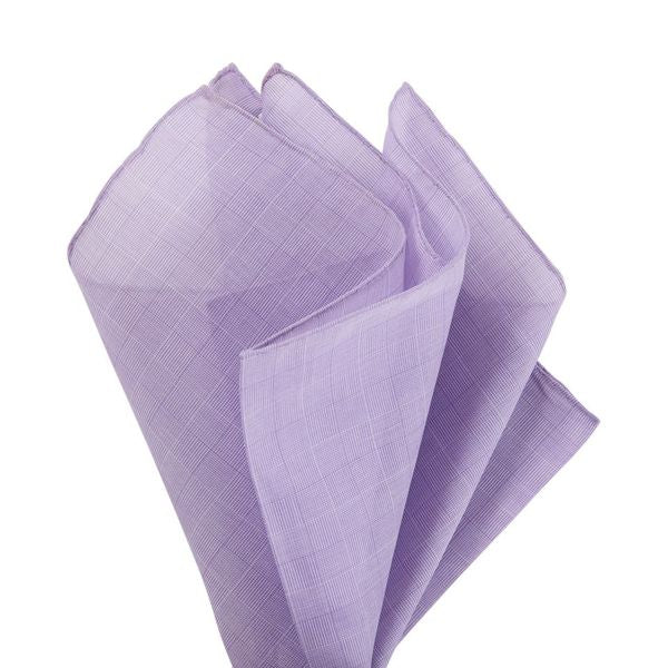 Simonnot Godard Lilac Prince de Galles Pocket Square | KirbyAllison.com
