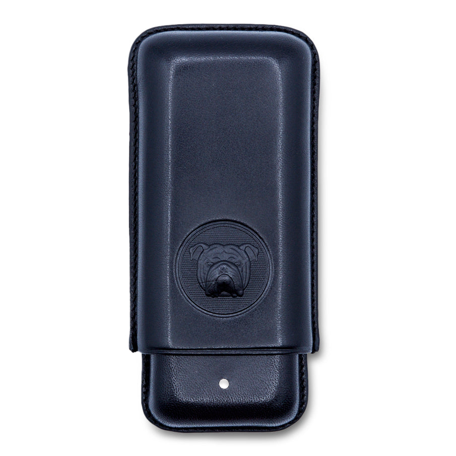 Dunhill Bulldog Robusto Black Cigar Case (2 cigars) | KirbyAllison.com