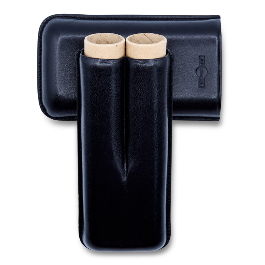 Dunhill Bulldog Robusto Black Cigar Case (2 cigars) | KirbyAllison.com