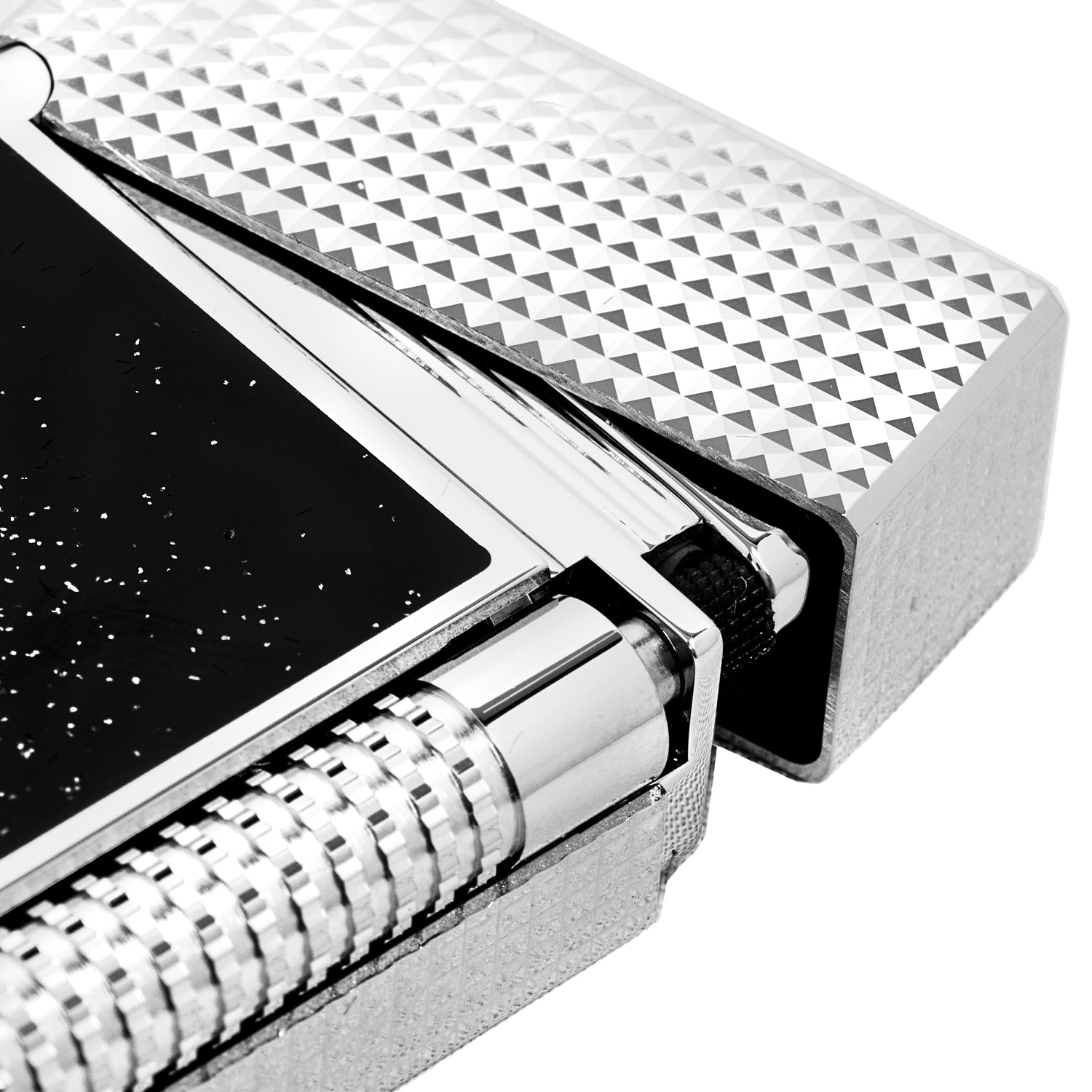 S.T. Dupont Limited Edition Le Grand Cling Platinum Dust Black Lacquer ...