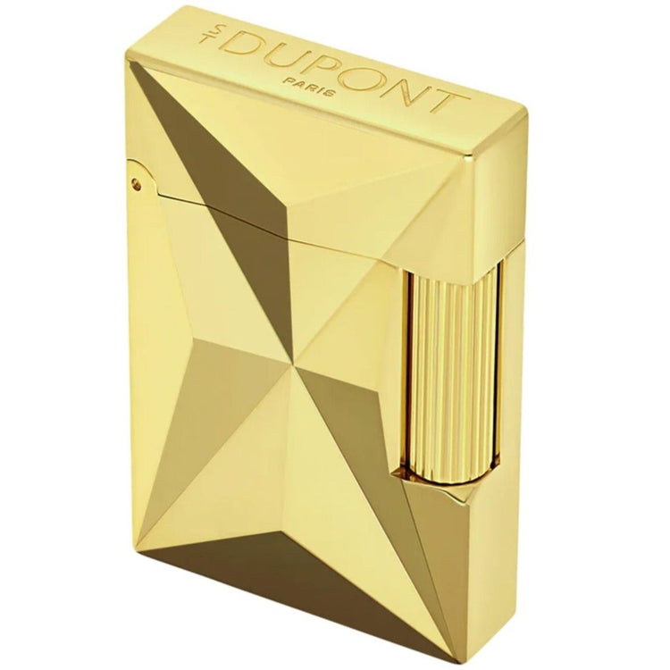 S.T. Dupont Fire X Small Gold Line 2 Lighter | KirbyAllison.com