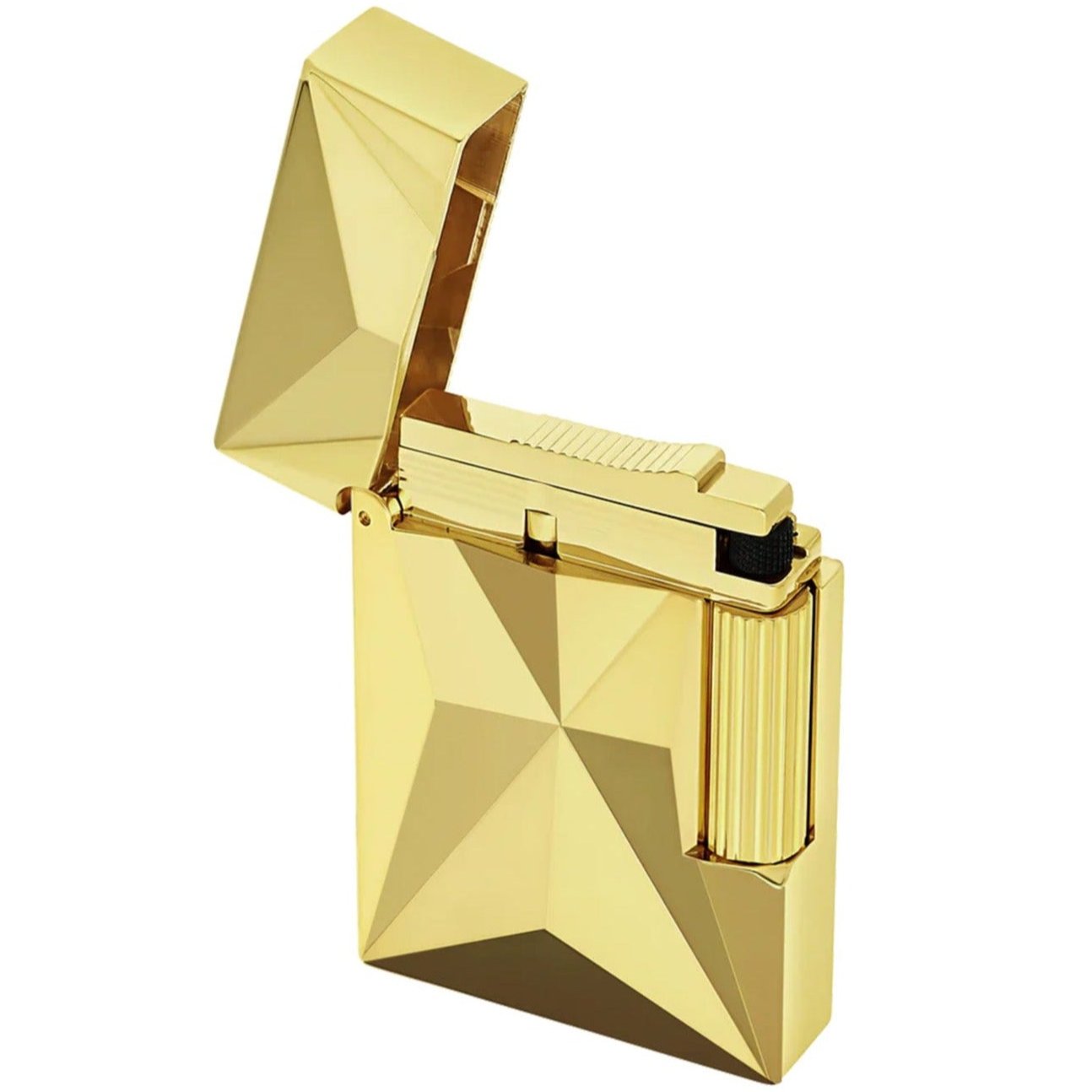 S.T. Dupont Line 2 Small Gold Fire X Lighter | KirbyAllison.com