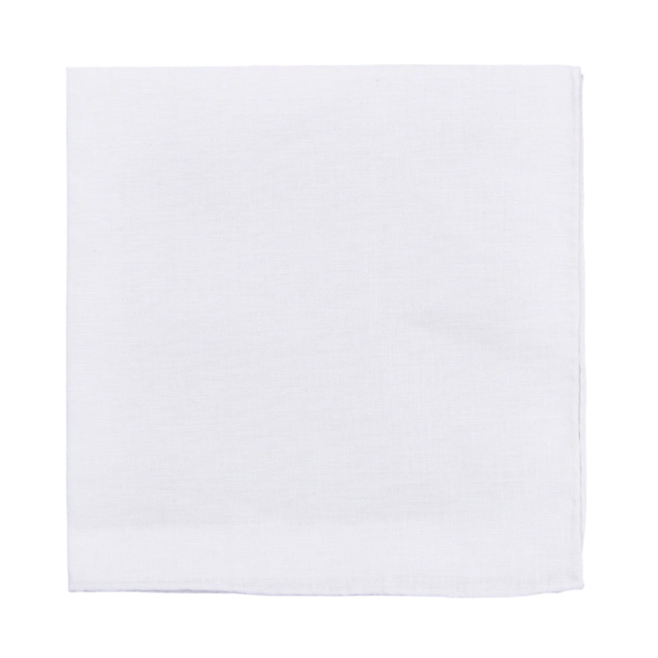 Simonnot Godard 100% Linen Plain White Pocket Square | KirbyAllison.com
