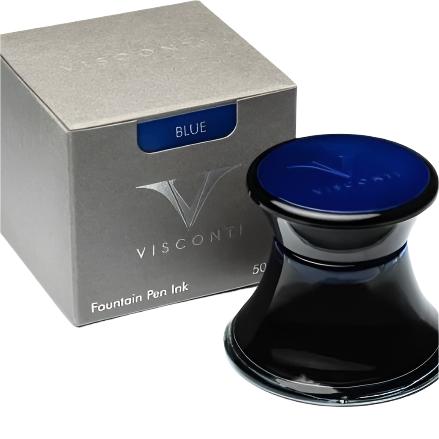Visconti Blue Ink Bottle 50ml | KirbyAllison.com