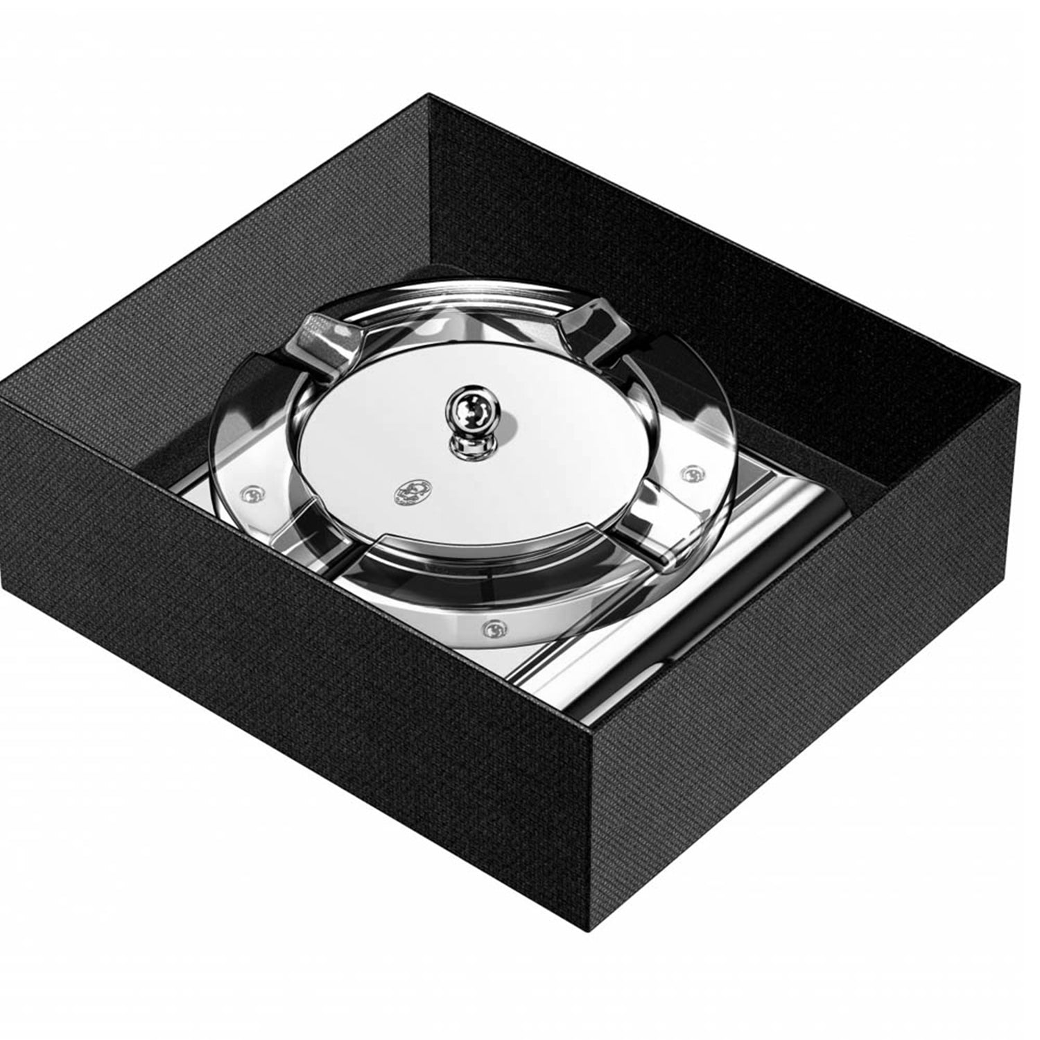 El Casco Chrome Executive Cigar Ashtray | KirbyAllison.com