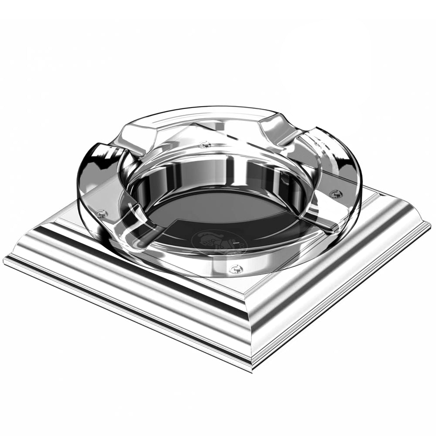El Casco Chrome Executive Cigar Ashtray | KirbyAllison.com
