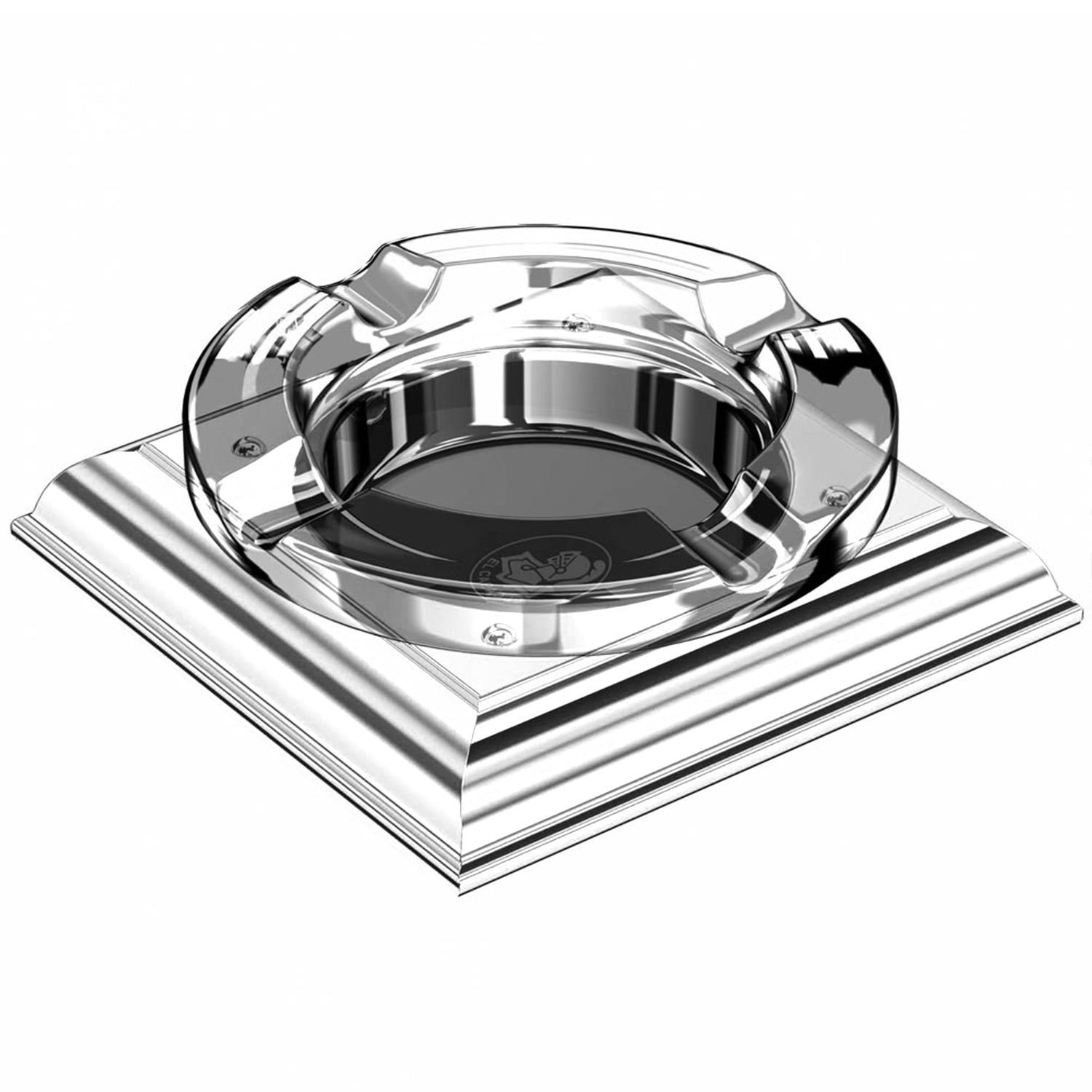 El Casco Chrome Executive Cigar Ashtray | KirbyAllison.com