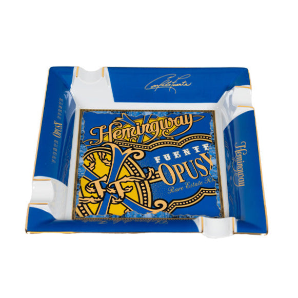 Elie Bleu Limited Edition Fuente Opus X Hemingway Blue Porcelain Ashtr ...