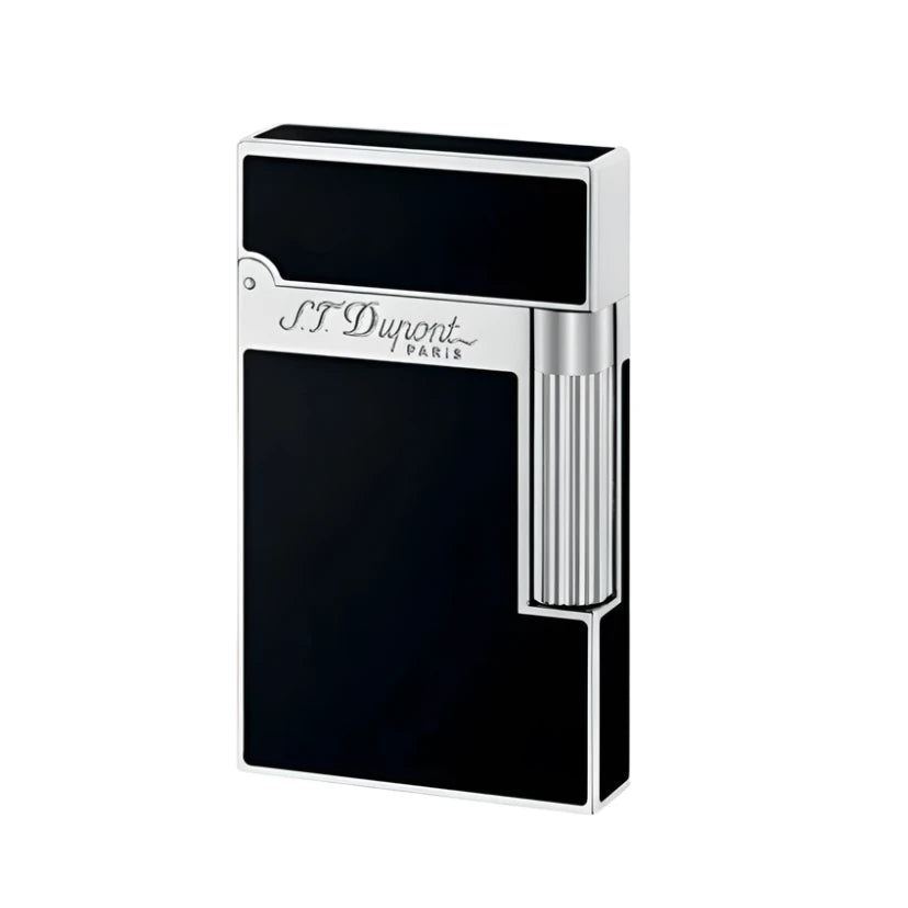 S.T. Dupont Line 2 Natural Black Lacquer Lighter with Palladium Finish ...