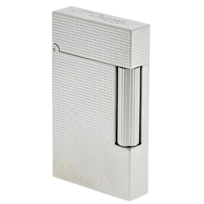S.T. Dupont Line 2 Palladium Micro Diamond Head Lighter | KirbyAllison.com