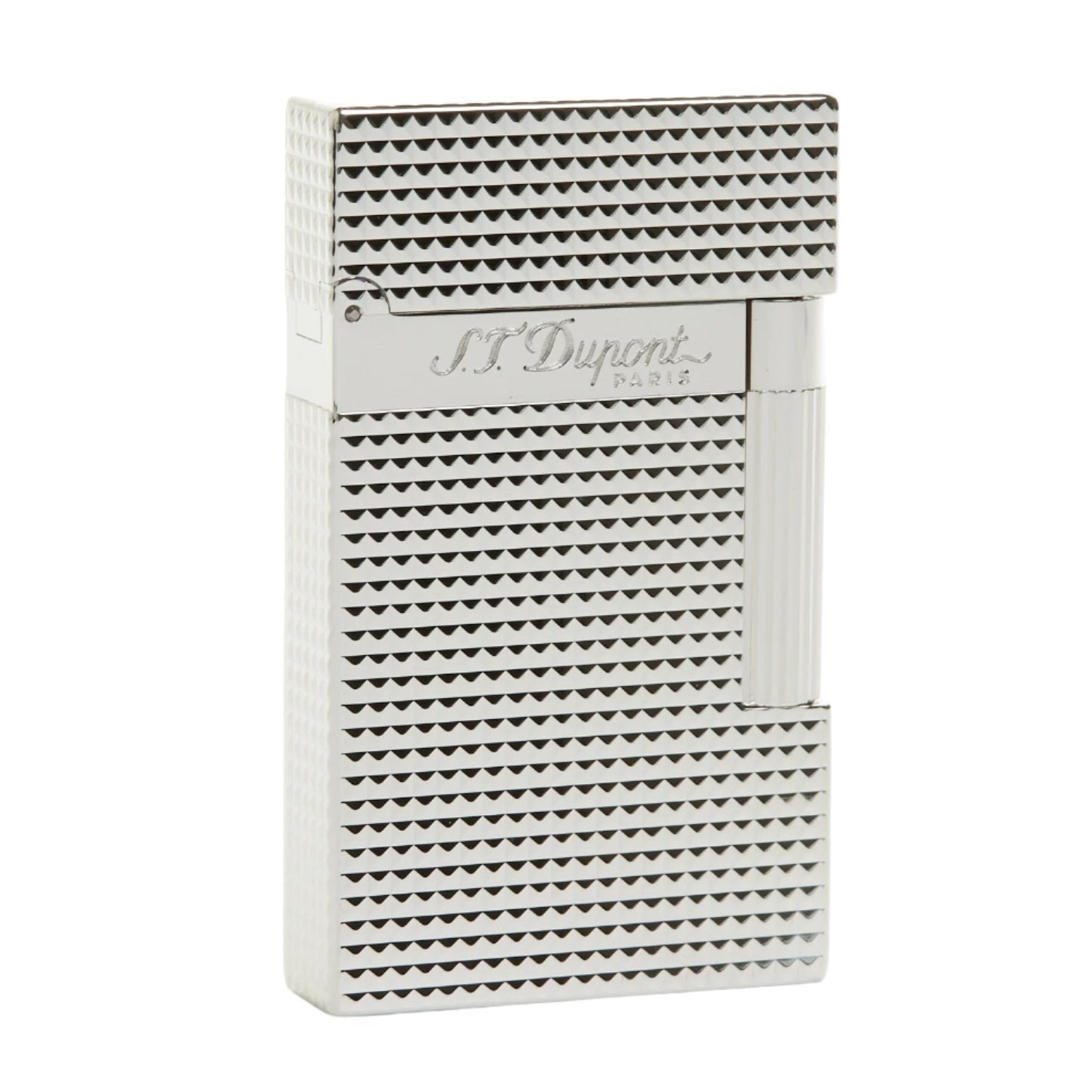 S.T. Dupont Line 2 Diamond Head Silver-Plated Lighter | KirbyAllison.com