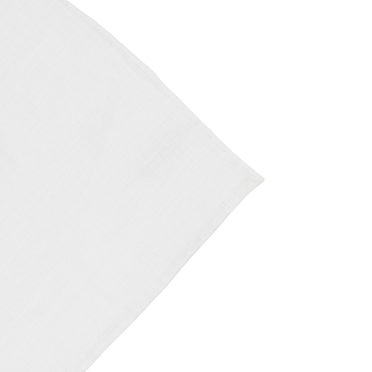 Simonnot Godard 100% Cotton Plain White Pocket Square | KirbyAllison.com