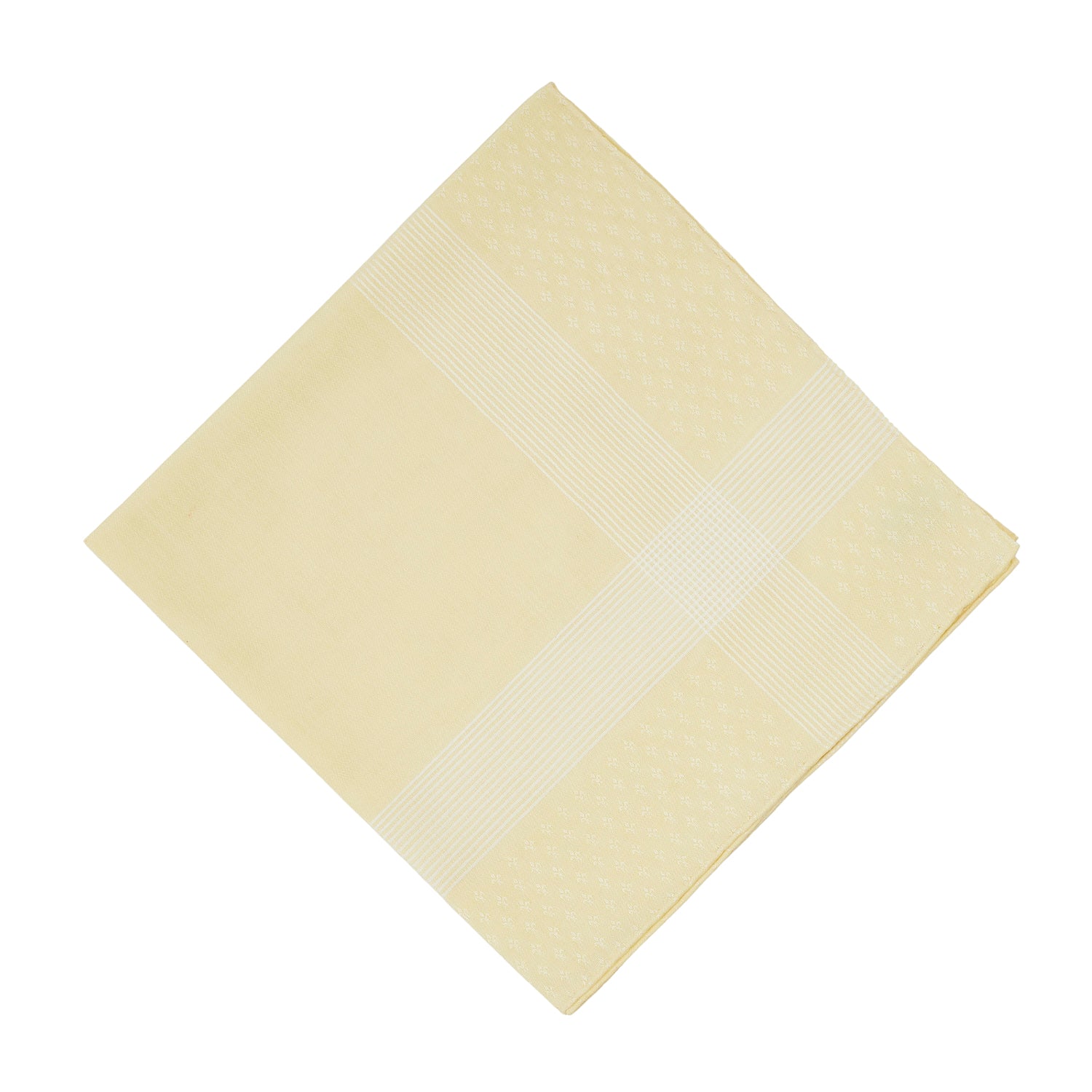 Simonnot Godard Fleur de Lys Jacquard Lemon Pocket Square ...