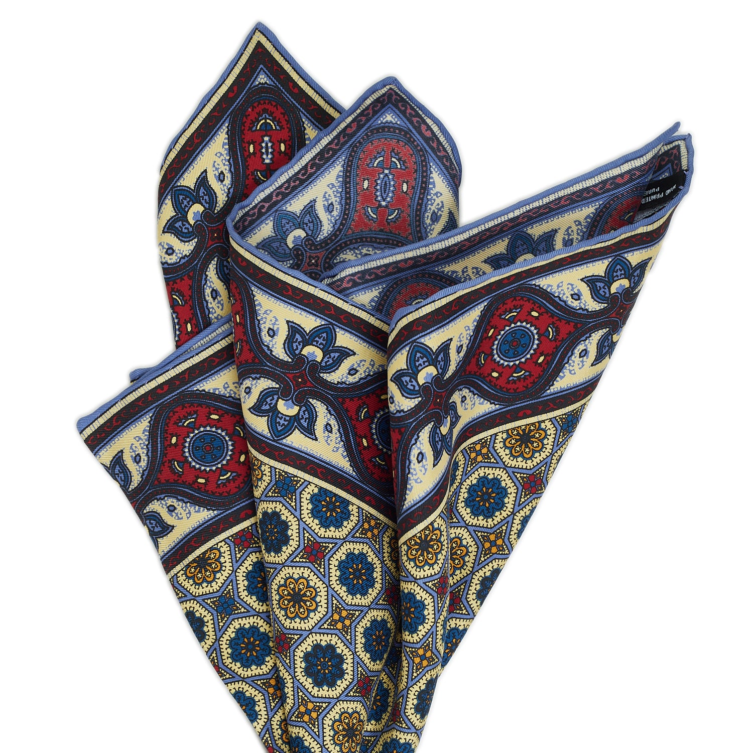 Sovereign Grade Yellow Floral Ancient Madder Pocket Square ...