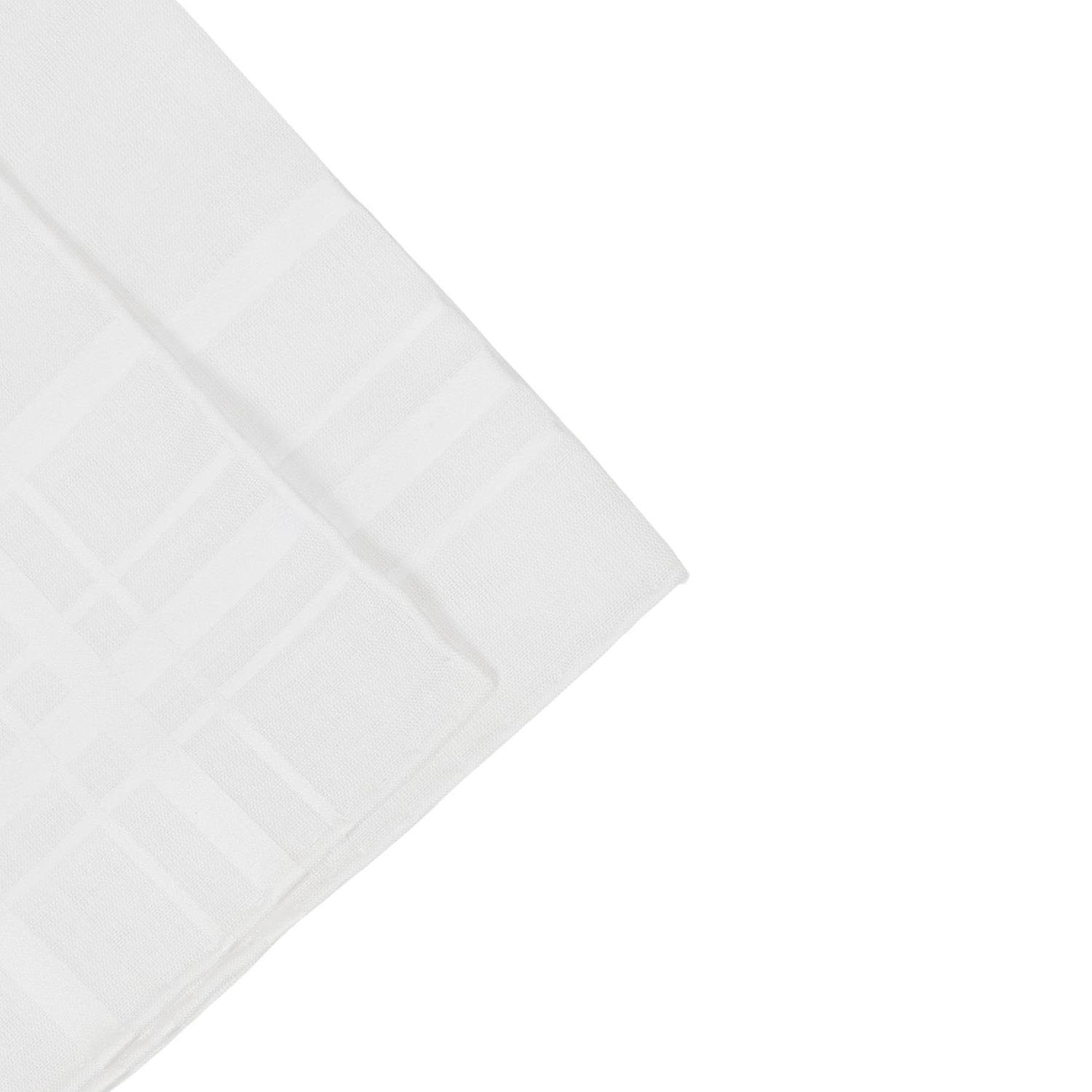 Simonnot Godard White Sonate Cotton Pocket Square | KirbyAllison.com