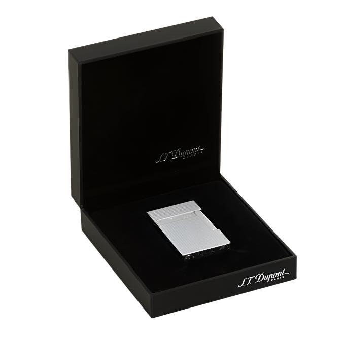 S.T. Dupont Line 2 Diamond Head Silver-Plated Lighter | KirbyAllison.com