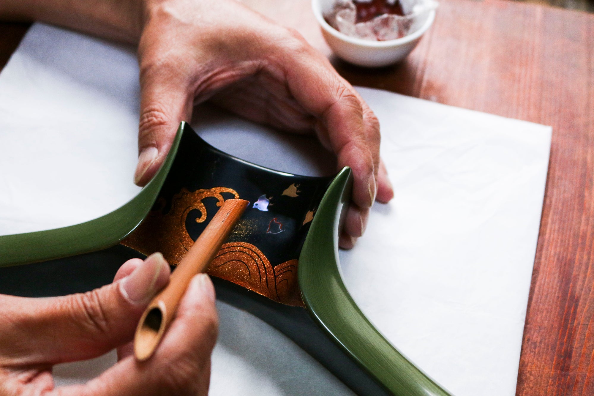 Nakata Wajima Urushi Mount Fuji Green Limited Edition Hanger ...