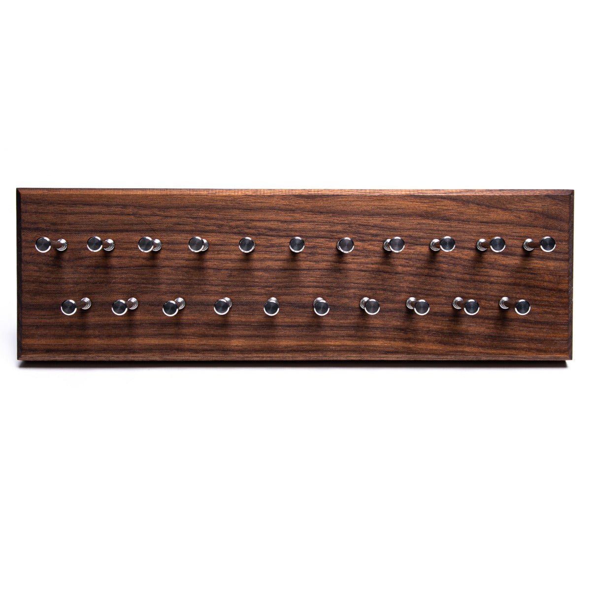 Hanger Project Small Tie Rack - Walnut/Stainless Steel Pegs ...
