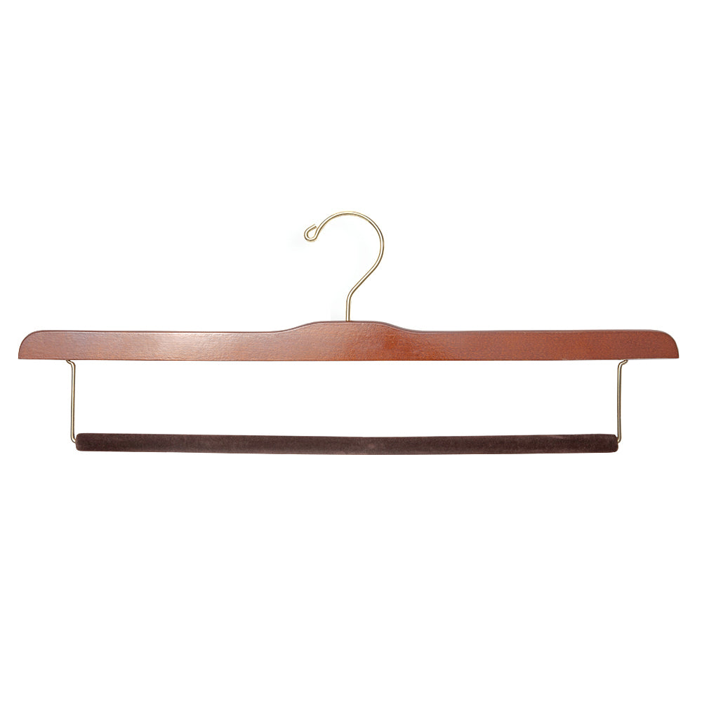Felted Trouser Bar Hanger for Men : Luxury Wooden Hangers : Kirby ...