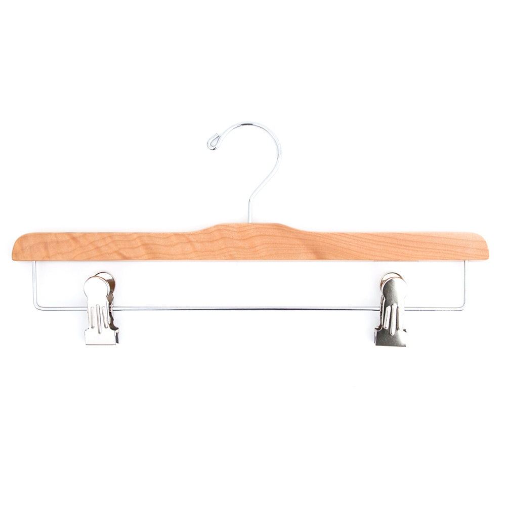 Luxury Wooden Trouser Clip Hanger (Set of 5) | KirbyAllison.com