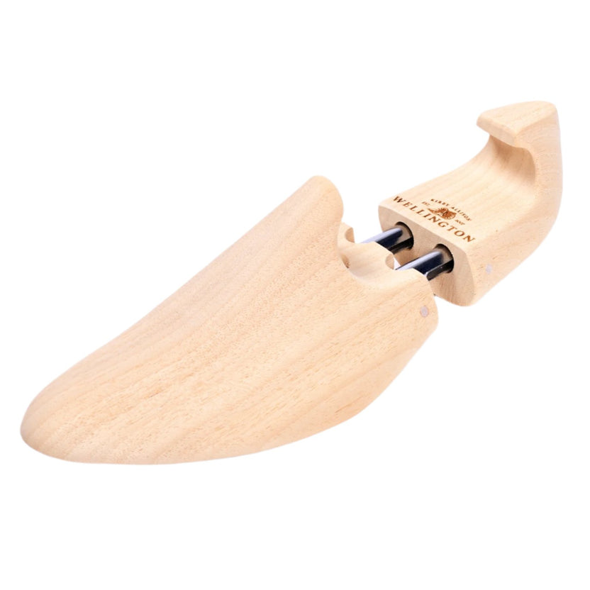 Wellington Obeche Wooden Travel Shoe Tree | KirbyAllison.com