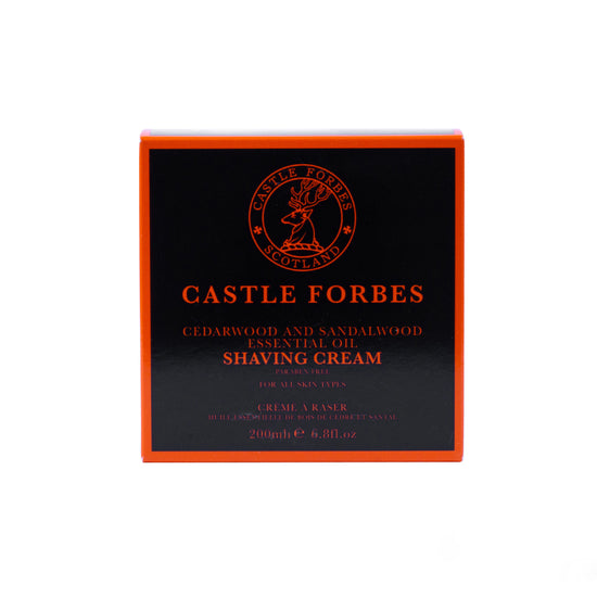 Castle Forbes Cedarwood and Sandalwood Oil Shaving Cream | KirbyAllison.com