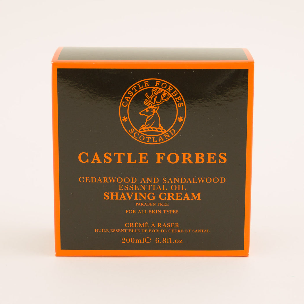 Castle Forbes Cedarwood and Sandalwood Oil Shaving Cream | KirbyAllison.com