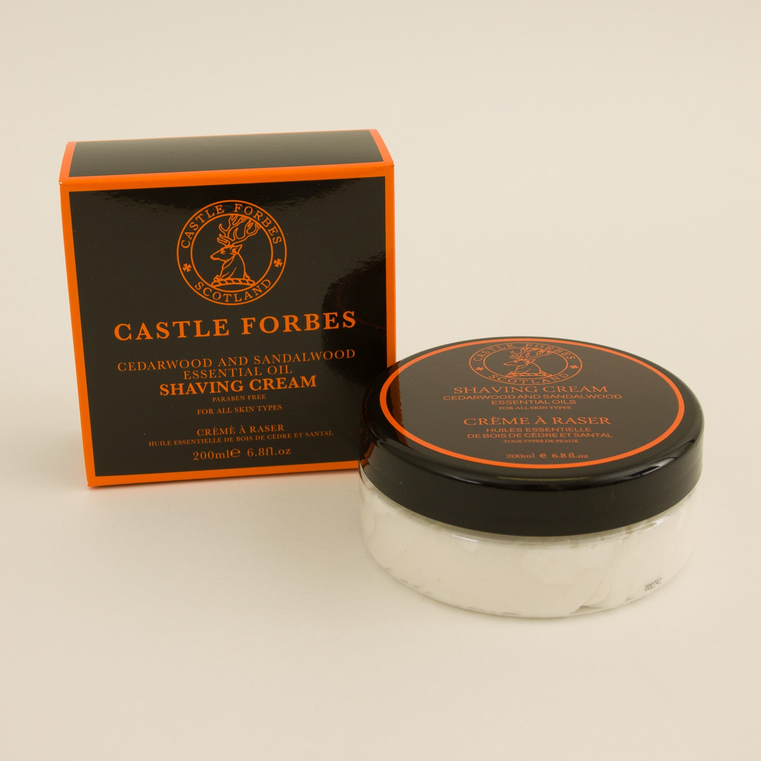 Castle Forbes Cedarwood and Sandalwood Oil Shaving Cream | KirbyAllison.com