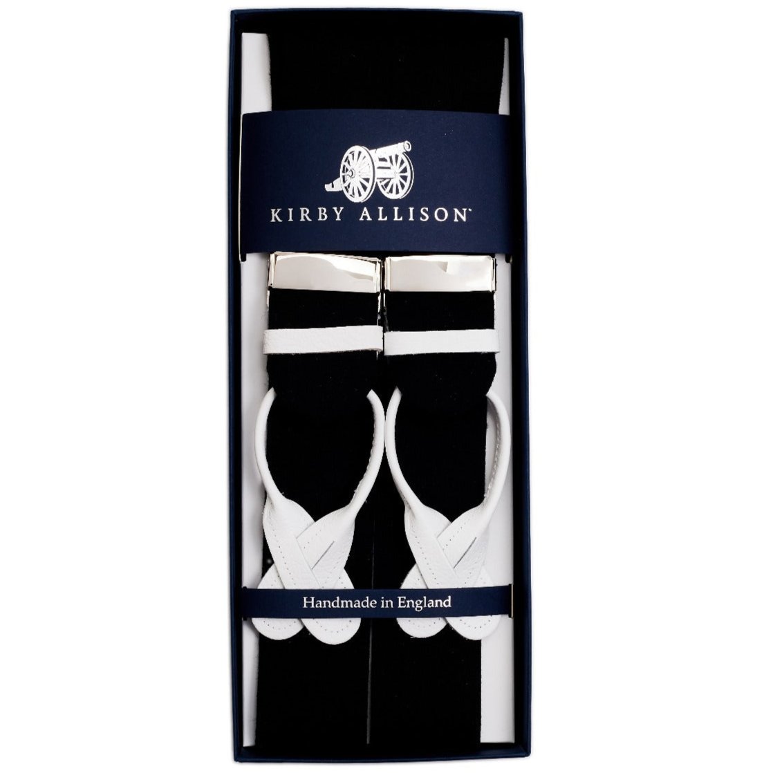 Sovereign Grade Black Boxcloth Braces | KirbyAllison.com