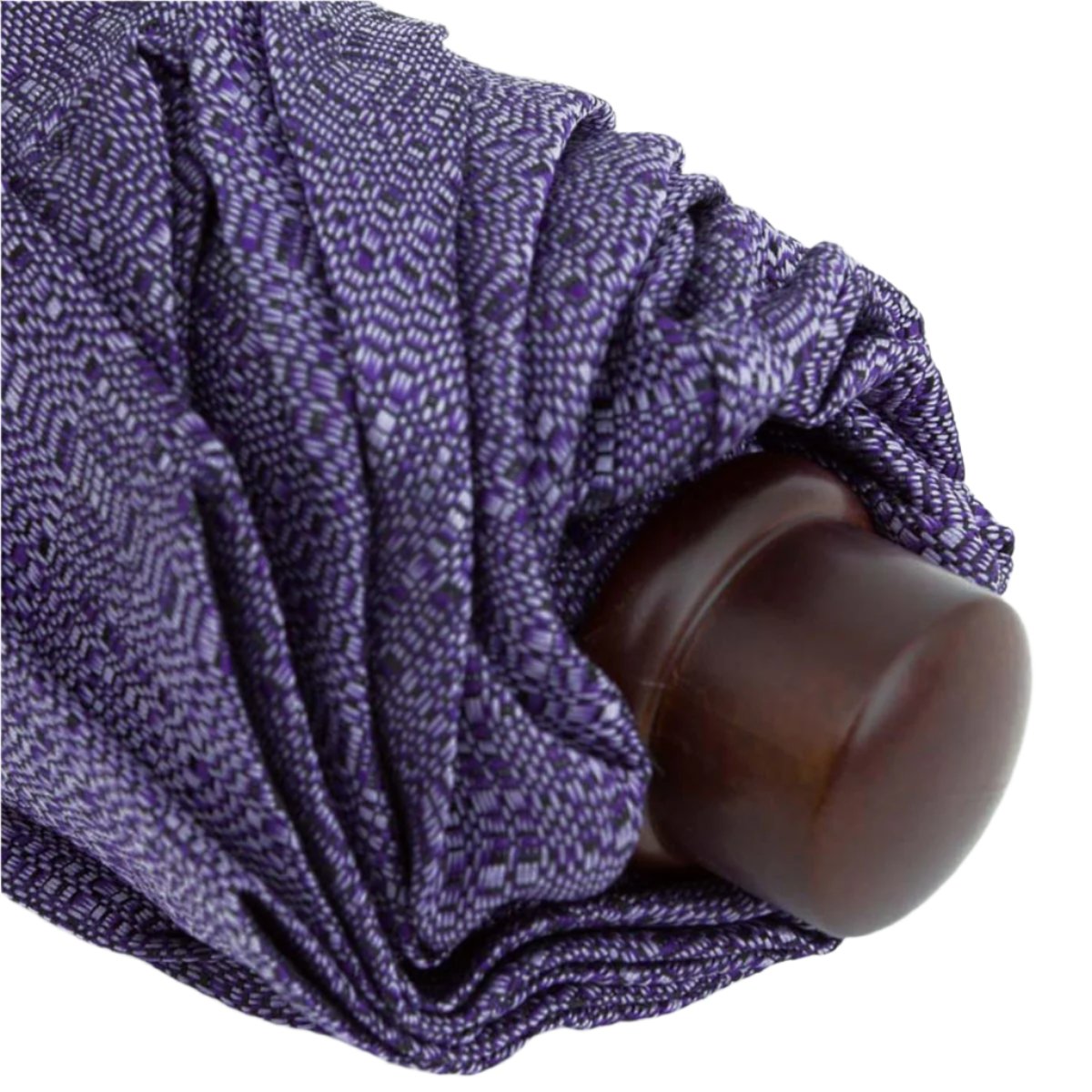 Imperial Purple Travel Umbrella with Maple Handle | KirbyAllison.com