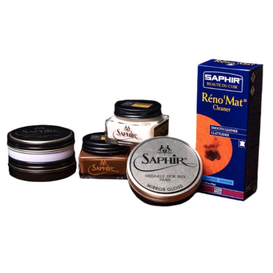 Saphir Presidential Shoeshine Starter Kit (7-Piece Bundle ...
